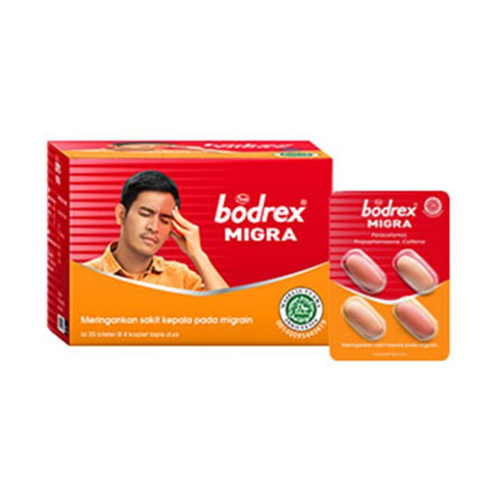Jual BODREX MIGRA ISI 4 TABLET - SAKIT KEPALA | Shopee Indonesia