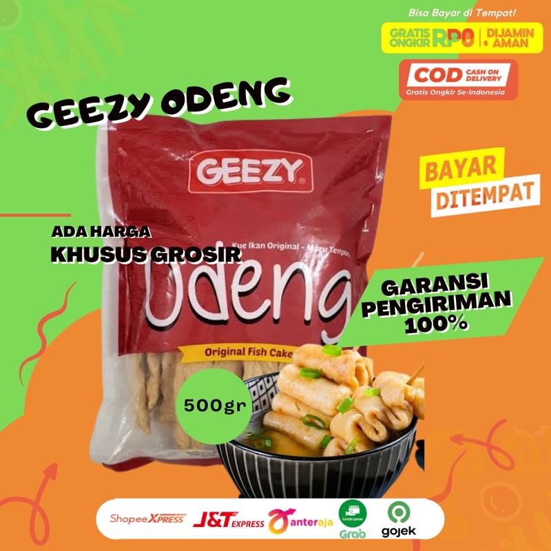Jual [FROZEN FOOD] GEEZY ODENG FISH CAKE 500GR BPOM HALAL ODEN KUE IKAN ...