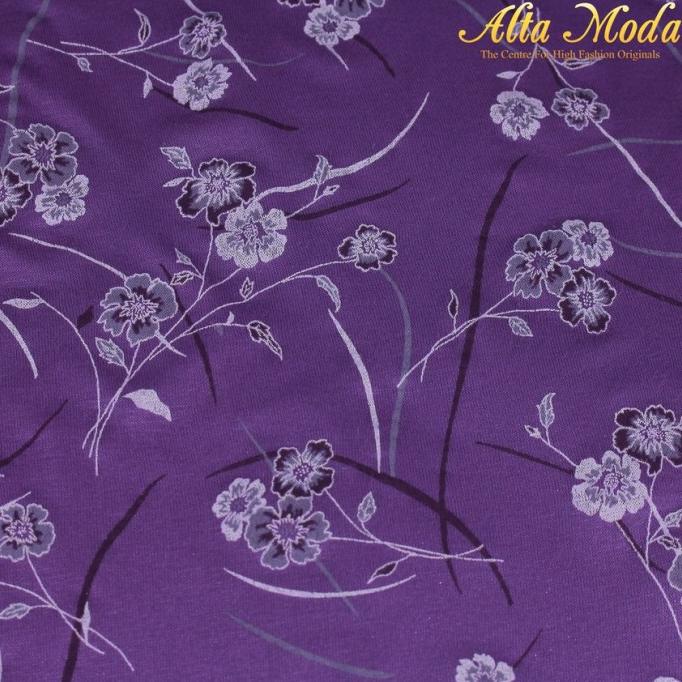 Jual Strech Ungu Bunga Abu Motif Bunga Rafflesia Quality Import (Alta ...