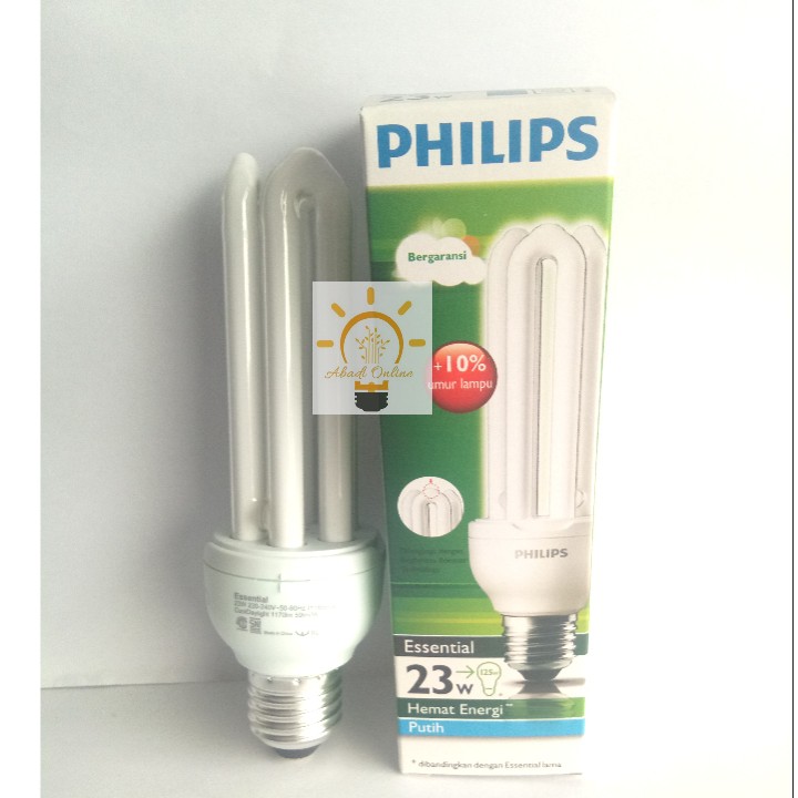 Jual LAMPU PHILIPS ESSENTIAL 23W CDL E27 220-240V 1CT/12 | Shopee Indonesia