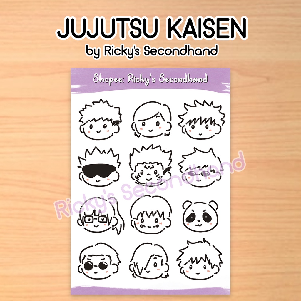 Jual Jujutsu Kaisen Sticker Sheet by Ricky's Secondhand - Stiker ...