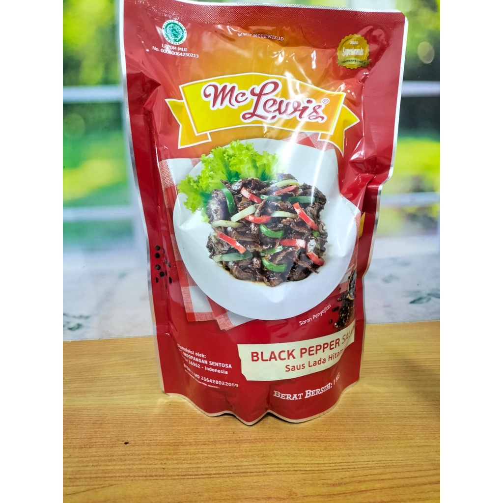 Jual Black Pepper Sauce Mc Lewis 1kg | Shopee Indonesia