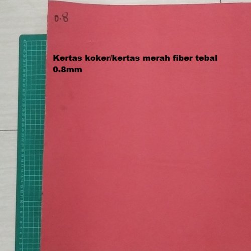Jual Promo Kertas merah-Kertas koker fiber Tebal o.8 mm | Shopee Indonesia