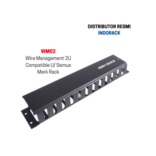 Jual WIRE MANAGEMENT 2U WM02 - HORIZONTAL CABLE WIRING INDORACK RACK ...