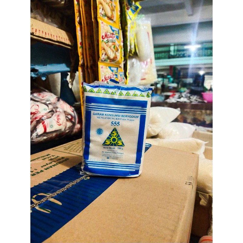 Jual Garam Halus Cap 555 150 gr , 500 gr, 1000 gr | Shopee Indonesia