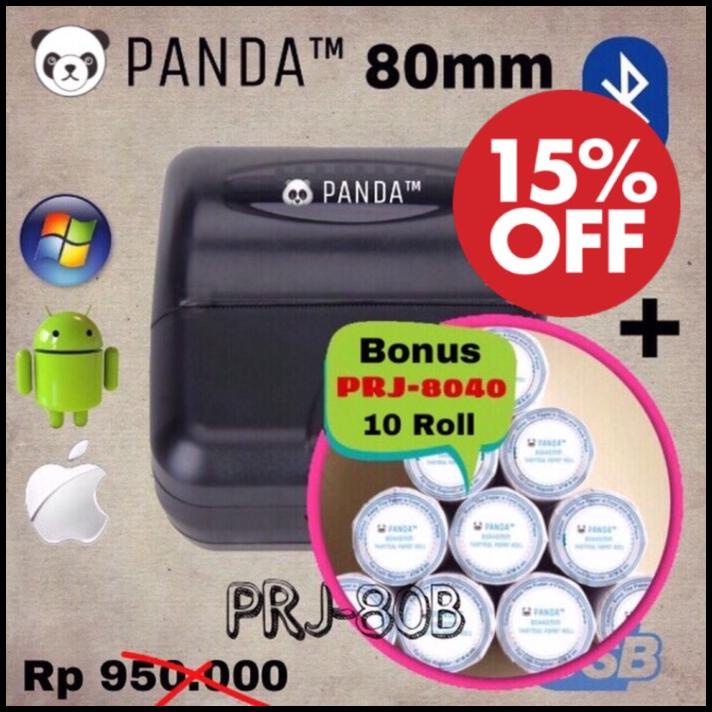 Jual Printer Ppob/Kasir Thermal 80Mm Panda Prj-80B Android (Usb+Bluetooth) | Shopee Indonesia