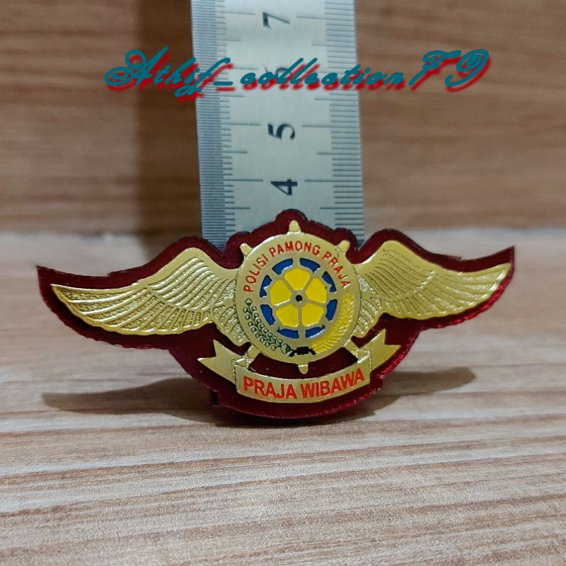 Jual Pin Wing Pol PP Satpol PP Wings Pol PP Akrilik Kuningan Magnet ...