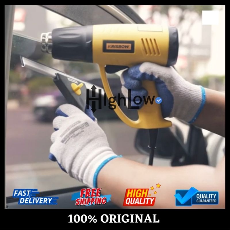 Jual Krisbow Heat Gun pemanas 1600 watt pistol pemanas angin | Shopee ...