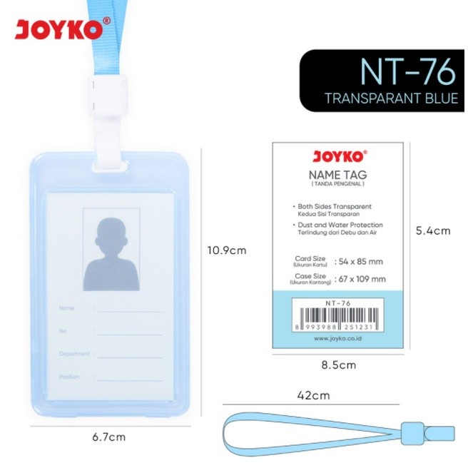 Jual Joyko Name Tag NT-76 JK Biru | Shopee Indonesia