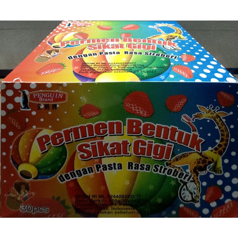 Jual permen bentuk sikat gigi isi 30. | Shopee Indonesia