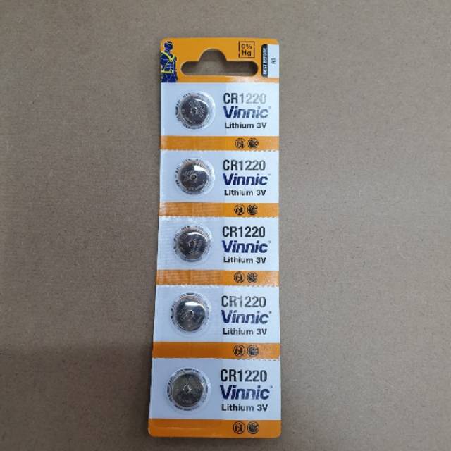 Jual Baterai Vinnic CR 1220 3V Lithium Battery Original Product Vinnic | Shopee Indonesia