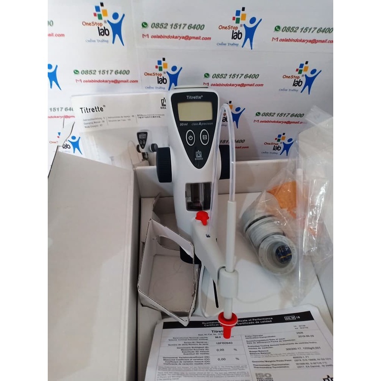 Jual Digital Burette Titrette cap. 50 ml/ Bottle Top Burette BRAND ...