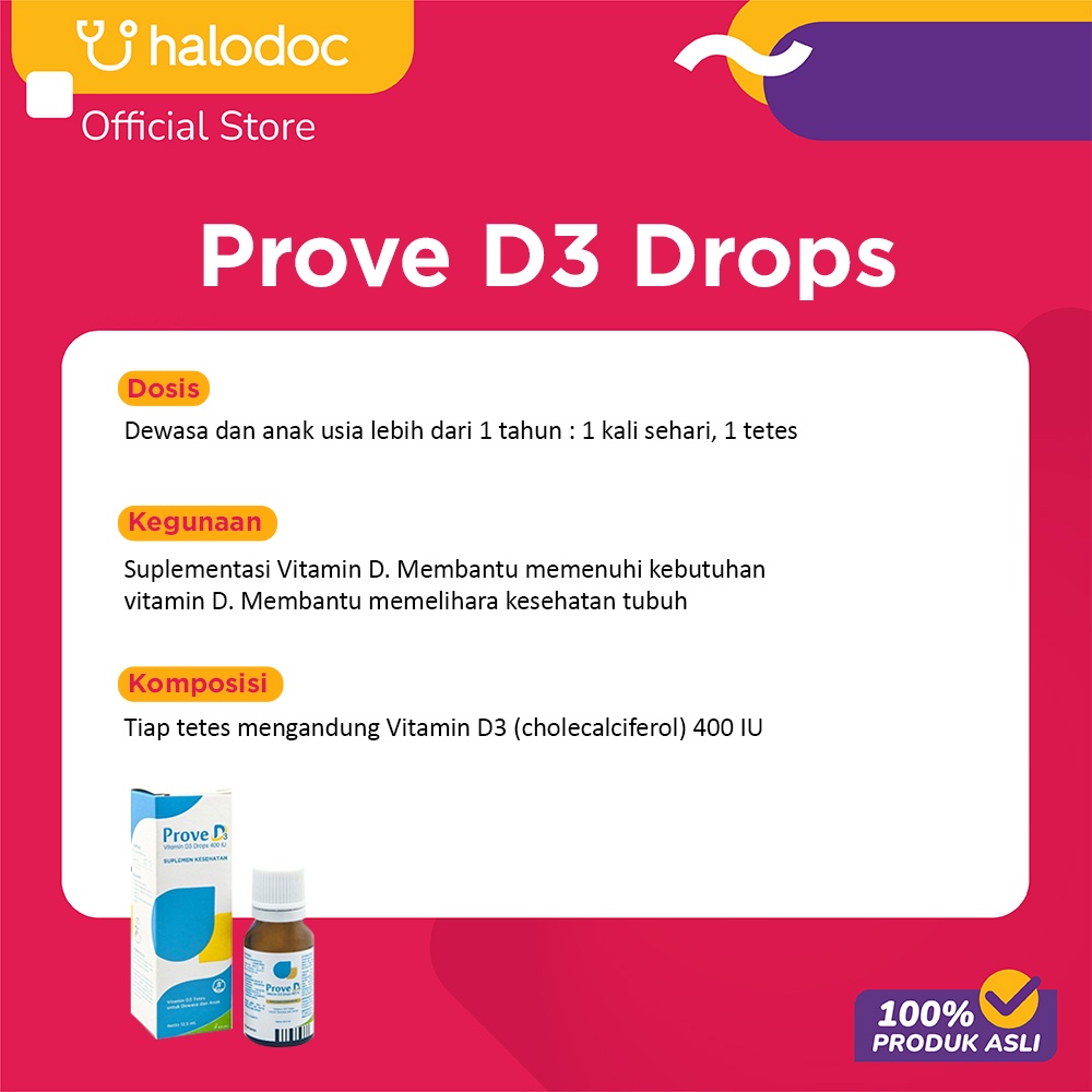 Jual Prove D3 Drops 12.5 ml | Shopee Indonesia