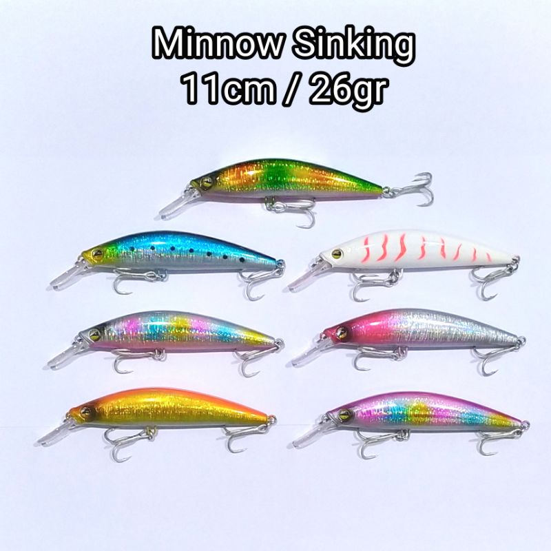 Jual Umpan Pancing Minow Minnow Lure 11cm 26gr | Shopee Indonesia