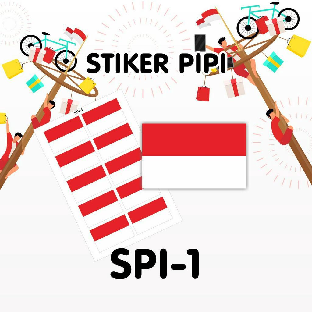 Jual Tempelan Pipi Bendera - Sticker Pipi Merah Putih - indonesia 17 ...