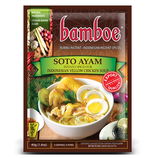 Jual Bamboe Soto Ayam 40gr Bumbu Soto Ayam Instant | Shopee Indonesia