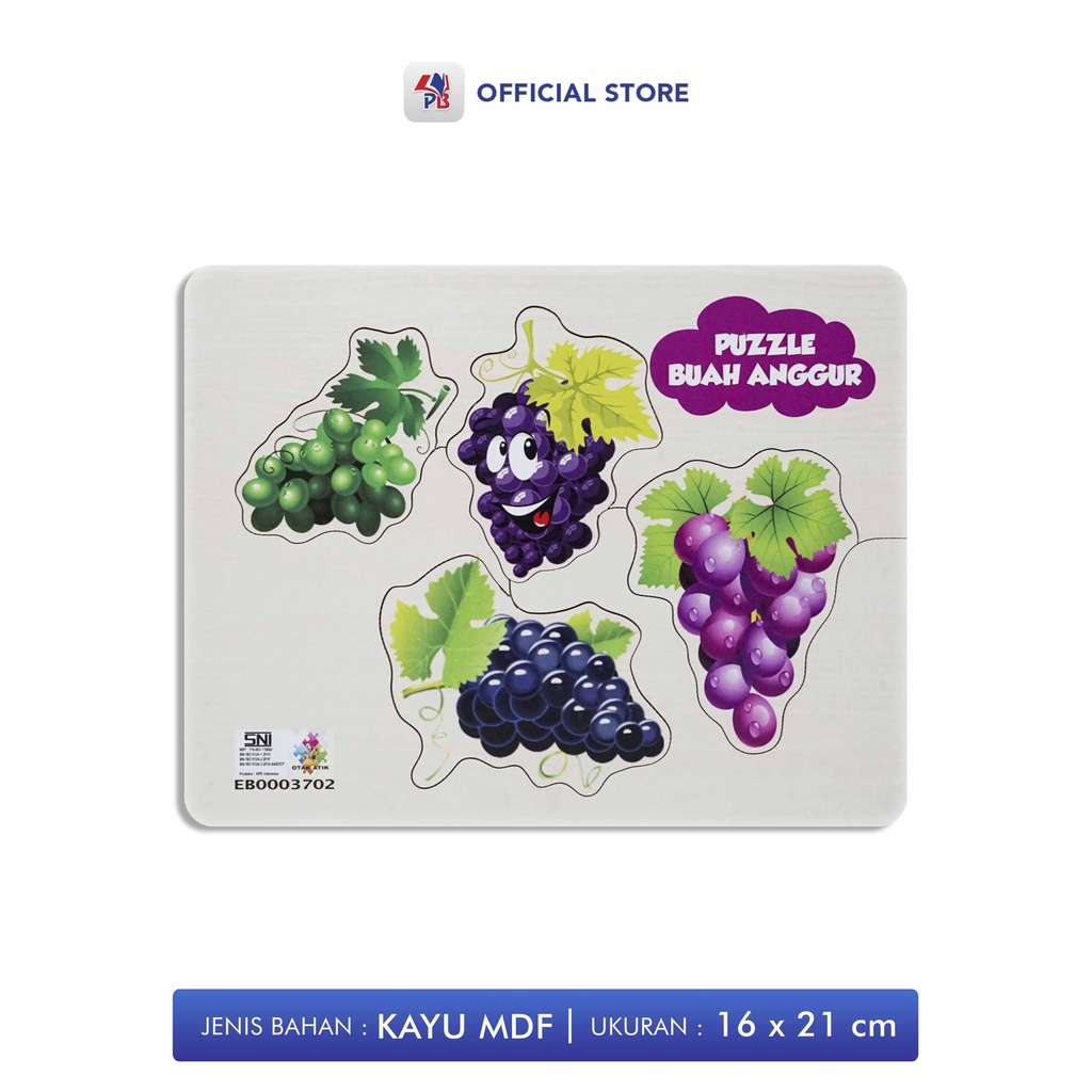 Jual Puzzle Edukasi Anak / Puzzle Kayu / Puzzle Anak Puzzle Buah Anggur ...
