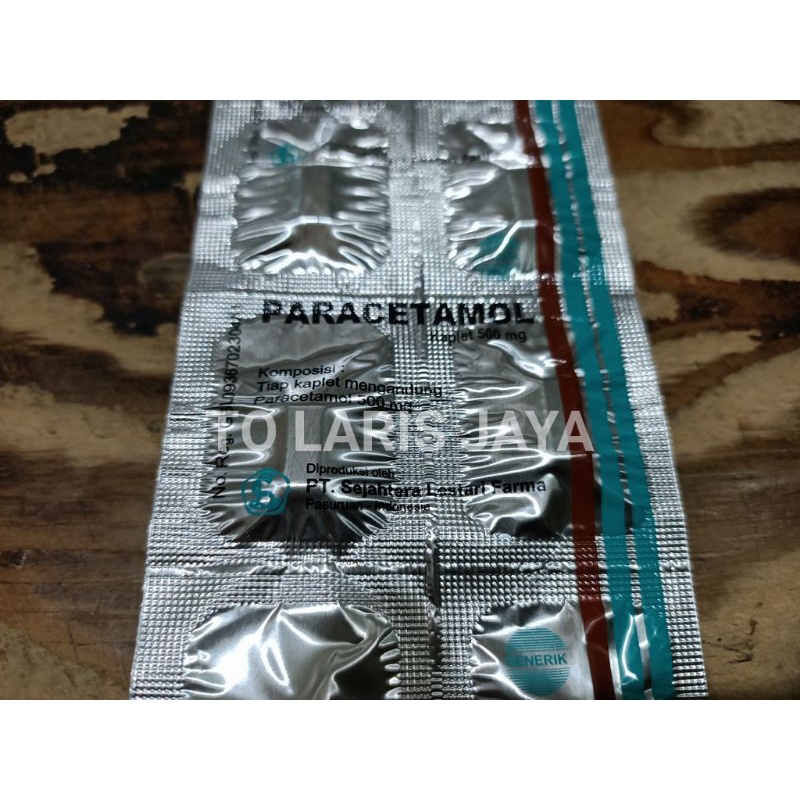 Jual PARACETAMOL KAPLET 500mg isi 10 kaplet | Shopee Indonesia