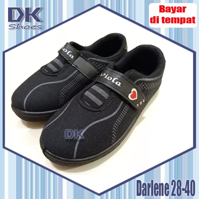 Jual Viola Darlene 28-40 Sepatu Sekolah Hitam Anak TK SD SMP SMA ...