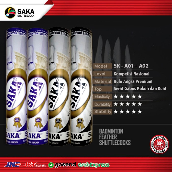 Jual 10 SLOP MIX MODEL SHUTTLECOCK SAKA SHUTTLECOCK BADMINTON KOK ...