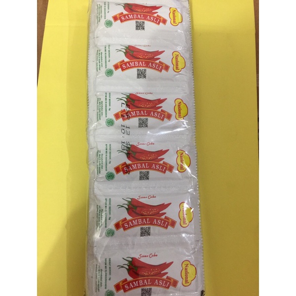 Jual Saos Nasional Sambal asli stick isi 24 pcs @ 9gr saus stik ...