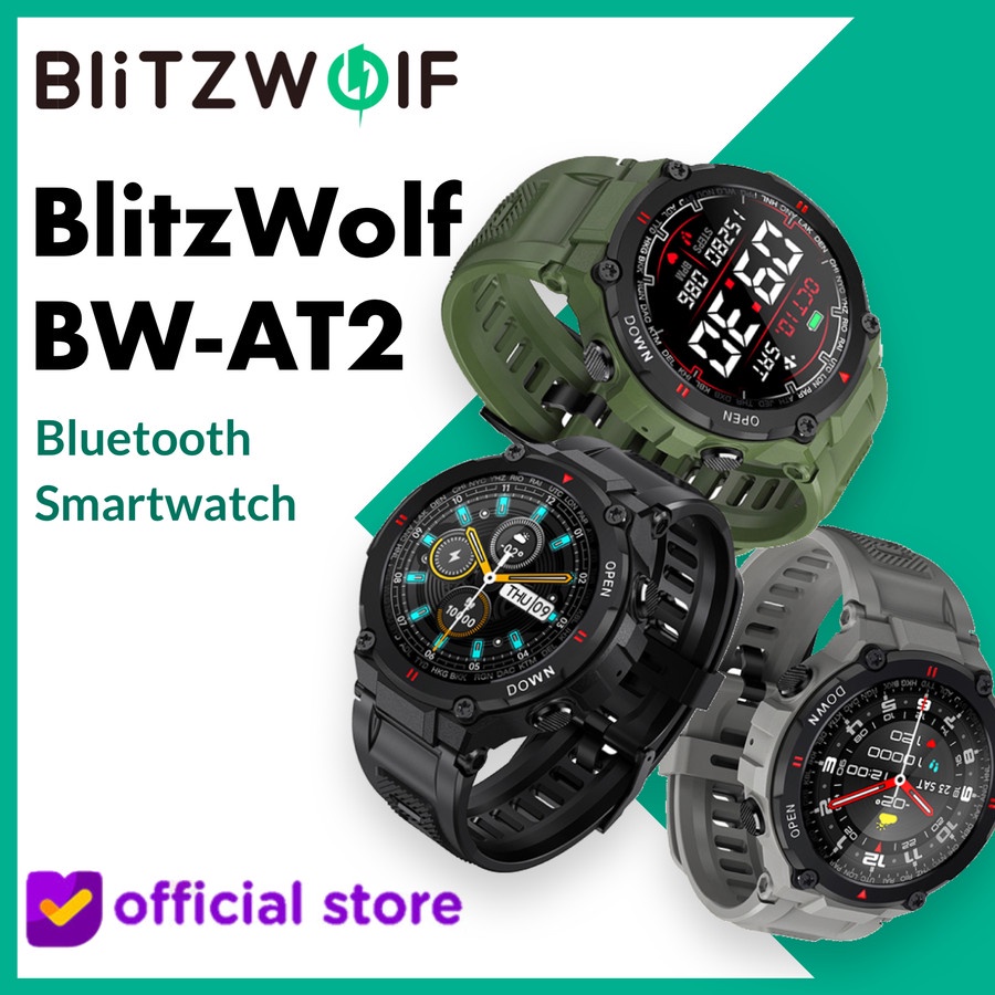 Jual BlitzWolf BW AT2 Smartwatch Heart Rate Sport Heart Music Alt HL3 ...