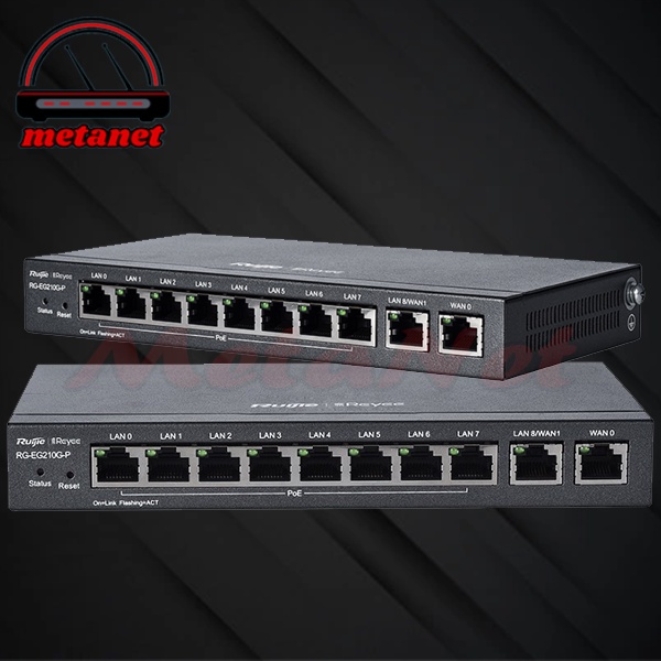 Jual RUIJIE RG-EG210G-P 10 Port Gigabit Cloud Managed PoE Gateway ...