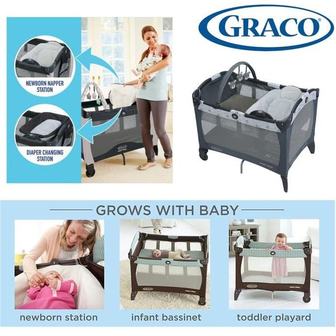 Jual Graco Pack n Play Playard Napper Changer Baby Box Kasur Bayi Box ...