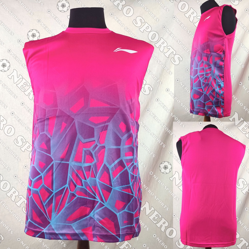 Jual Singlet Jersey Kaos Baju Badminton Bulu Tangkis Print Dewasa Pink 2 | Shopee Indonesia