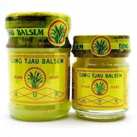 Jual TJING TJAU Balsem Kuning 36 Gr Botol Kaca Balsam Cincau Cing Cau ...