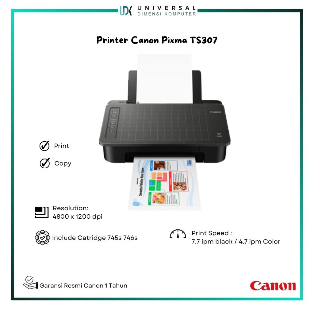 Jual PRINTER CANON PIXMA TS-307 | Shopee Indonesia