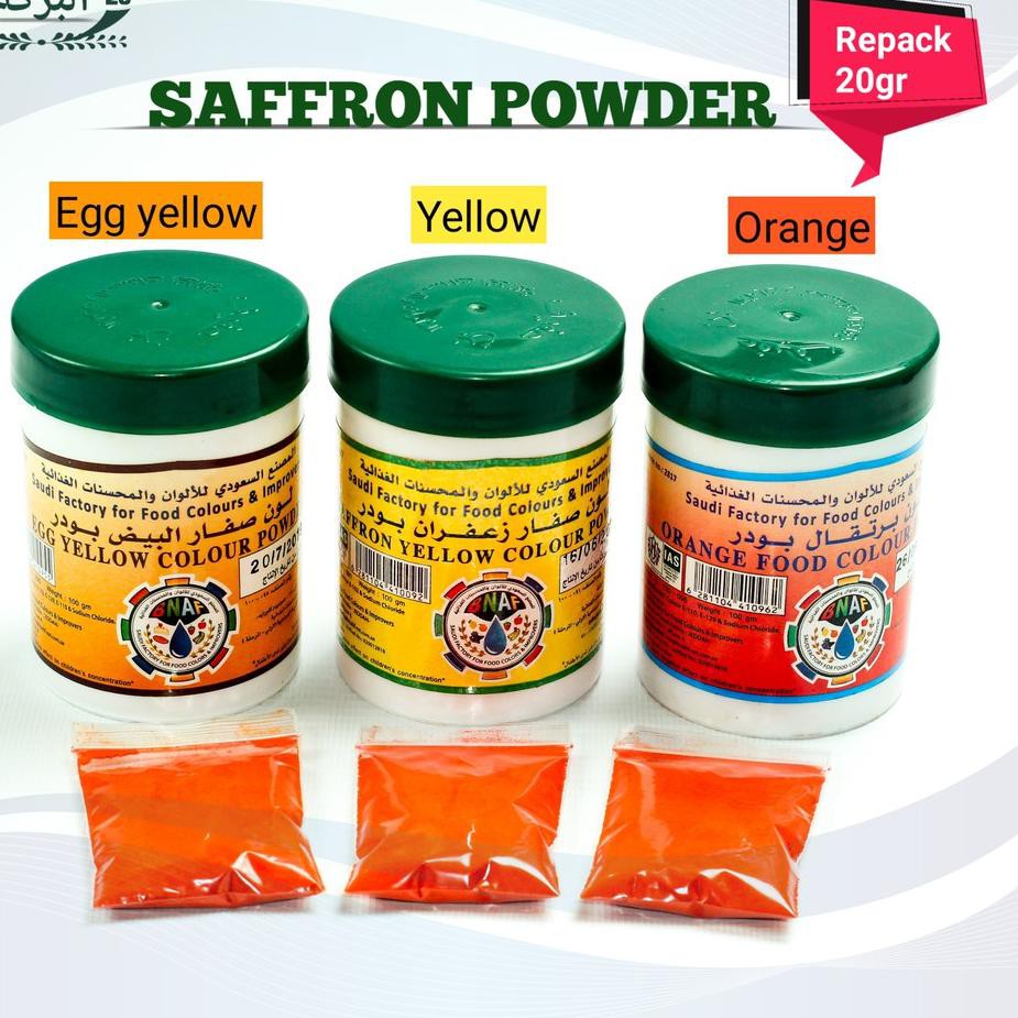 Jual Tetap Trendϟ Bubuk saffron/safron/zafaron repack 20 gr - pewarna ...