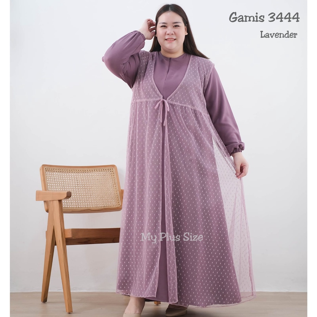 Jual Gamis Tile Dot Jumbo 3444, Ld 130 & 145 cm | Shopee Indonesia