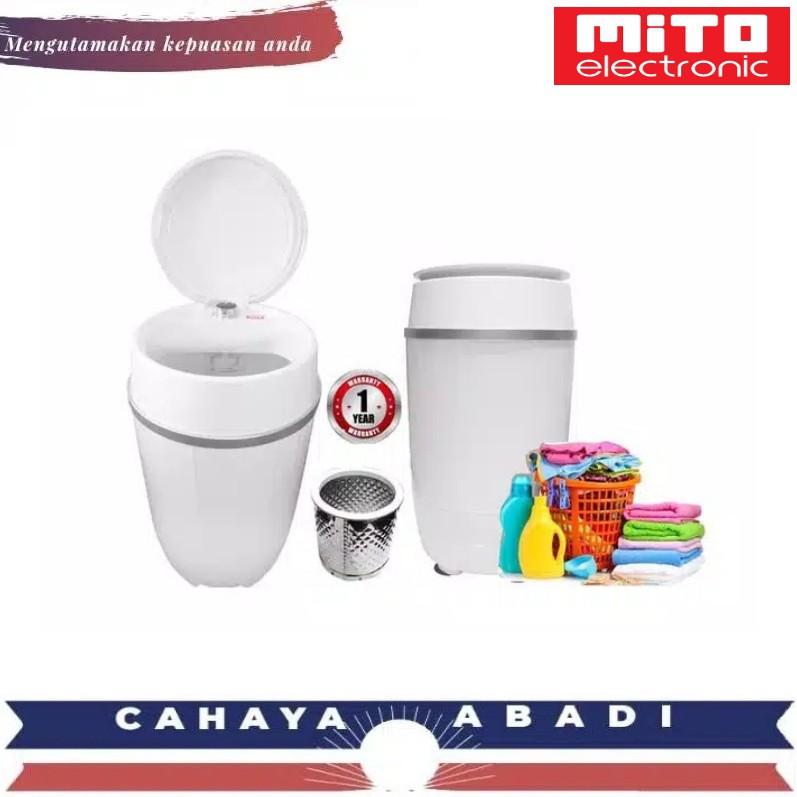 Jual MESIN CUCI PORTABLE MITO WM1 / WM-1 / WM 1 3.5KG 100% ORIGINAL ...