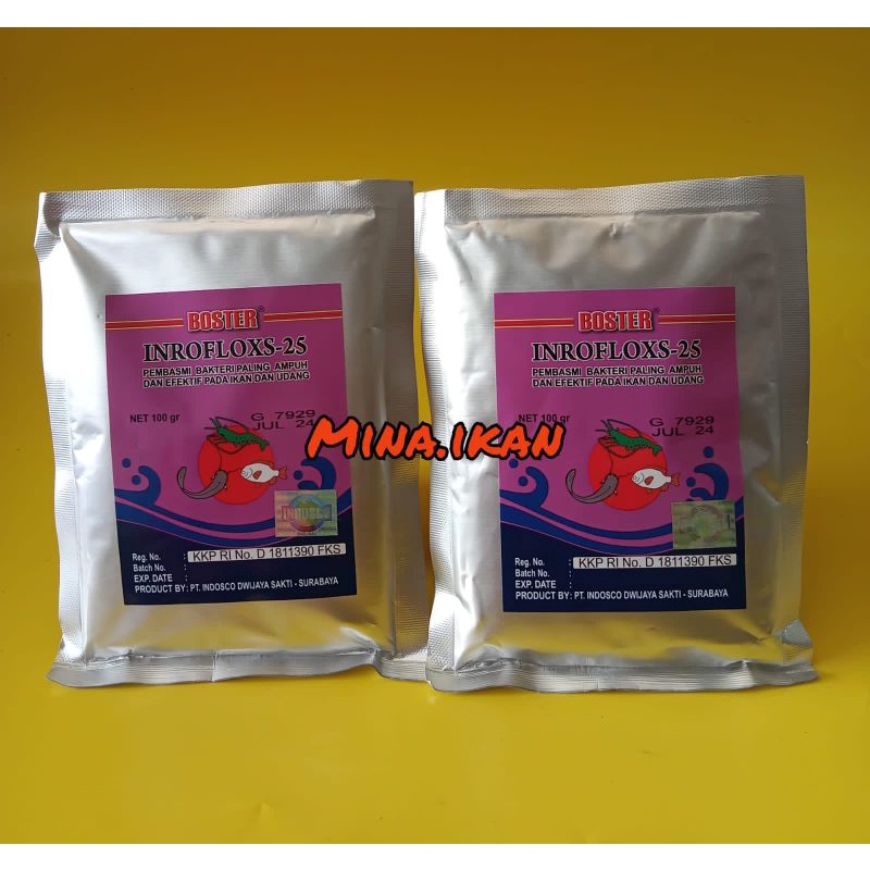 Jual Inroflox 25 Obat Ikan 100 gram Boster Inroflok 100g Inrofloxs ...