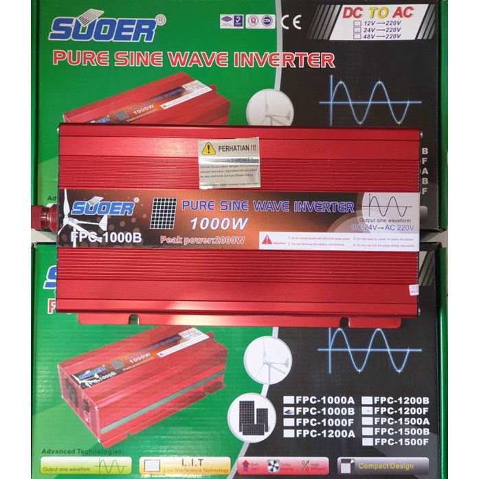 Jual Inverter suoer pure sine wave murni 1000W 24V | Shopee Indonesia