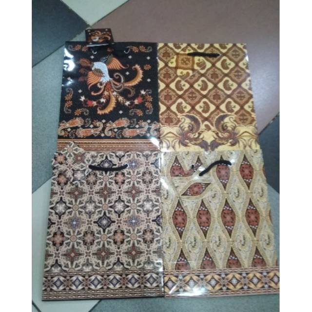 Jual Paper bag buku batik isi 10pcs/terlaris dan murah, tebal/kiki ...