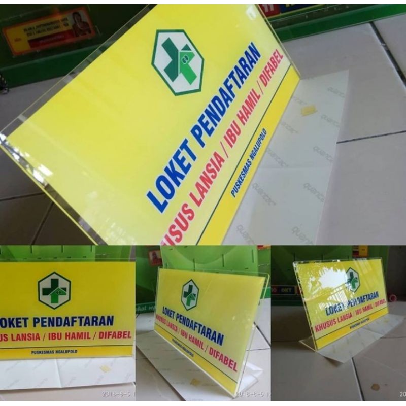 Jual Akrilik Loket Pendaftaran / Kasir / Informasi | Shopee Indonesia