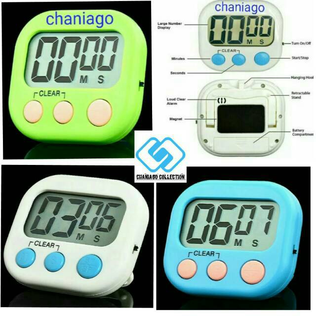 Jual Timer Masak Digital Kicthen Alarm Magnetic Timer Meja Dapur