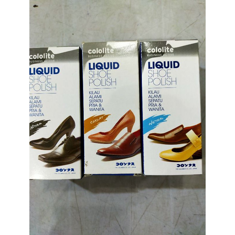 Jual cololite semir sepatu cair 45ml | Shopee Indonesia