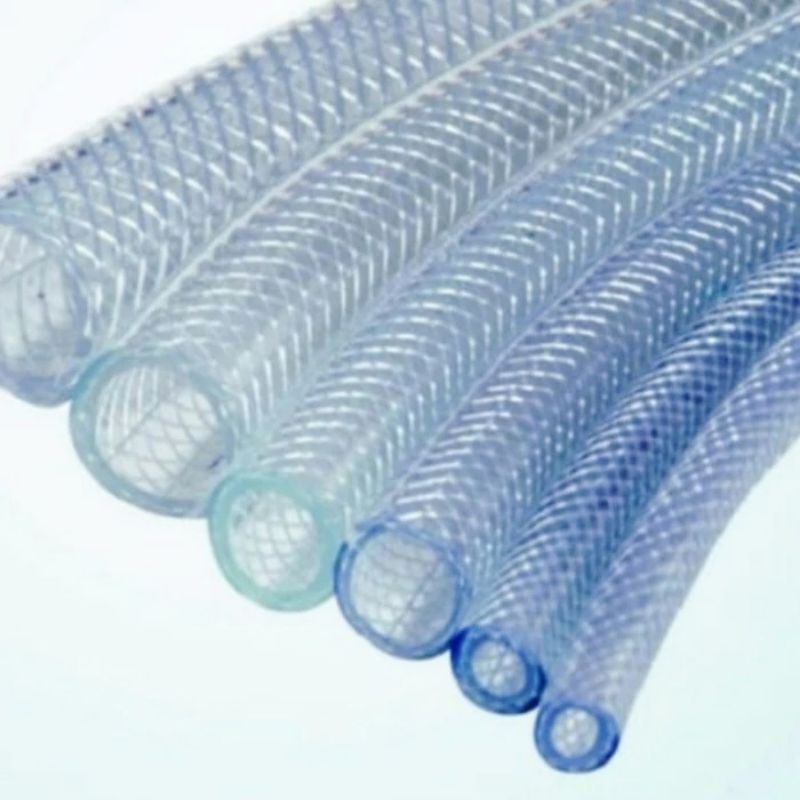 Jual SELANG AIR PVC SERAT BENANG PLASTIK 1/4" , 5/16" , 3/8" , 1/2", 5/ ...