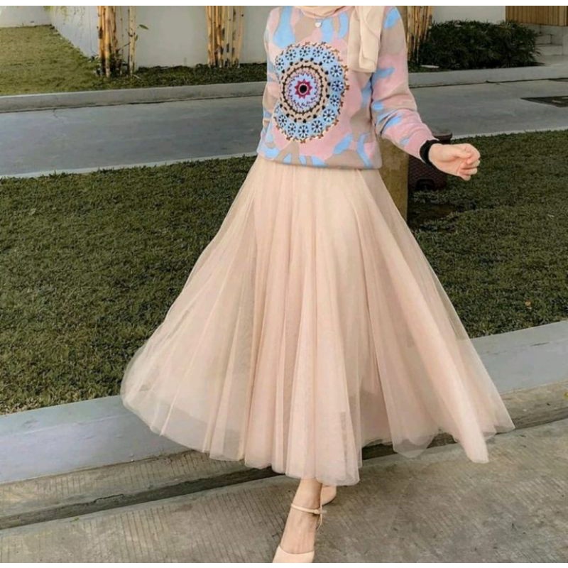 Jual rok tutu pearl mutiara premium aesthetic kekinian korea | Shopee ...