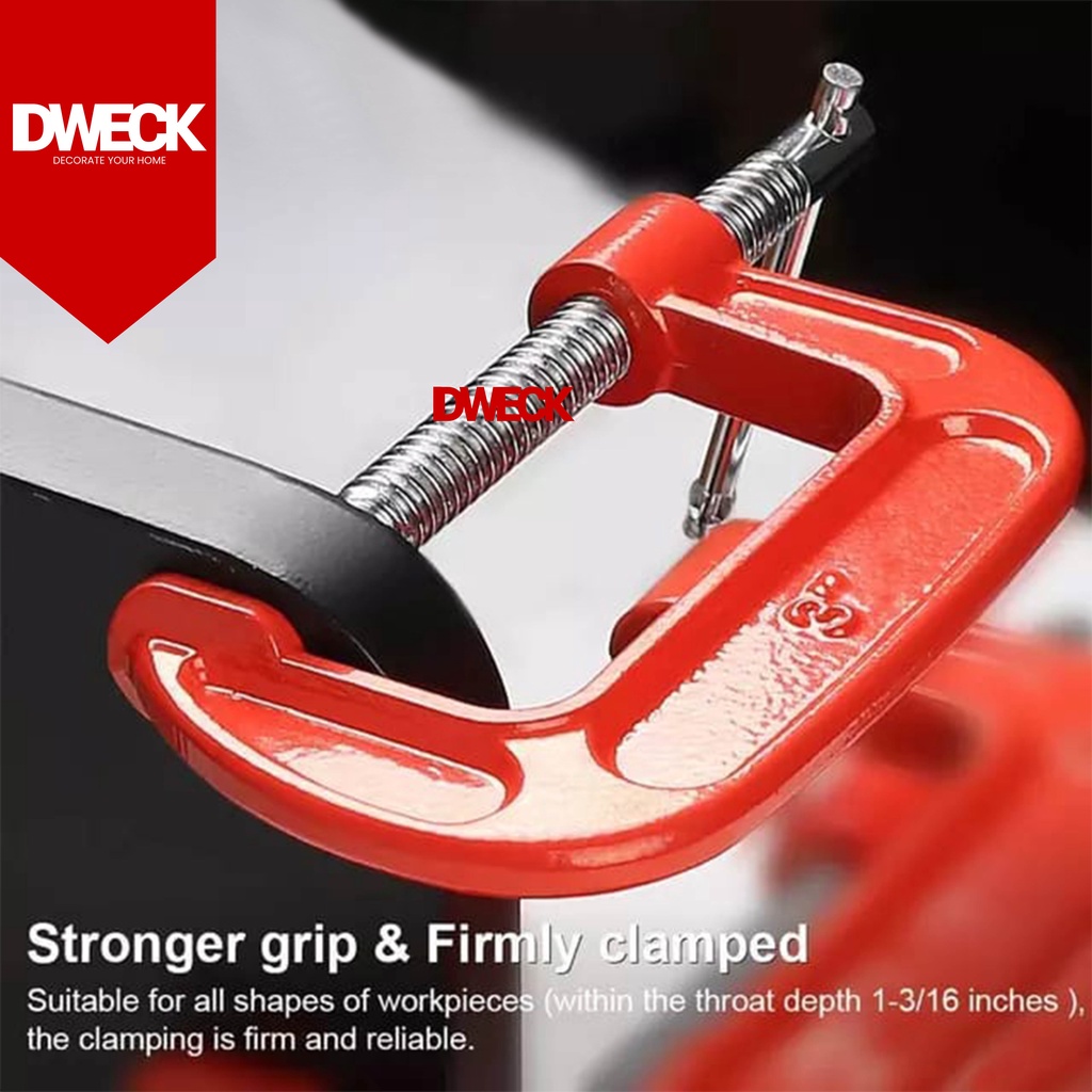Jual Clamp C Set / Klem C 1" 2" 3" 4" BAJA Fumetax | Shopee Indonesia
