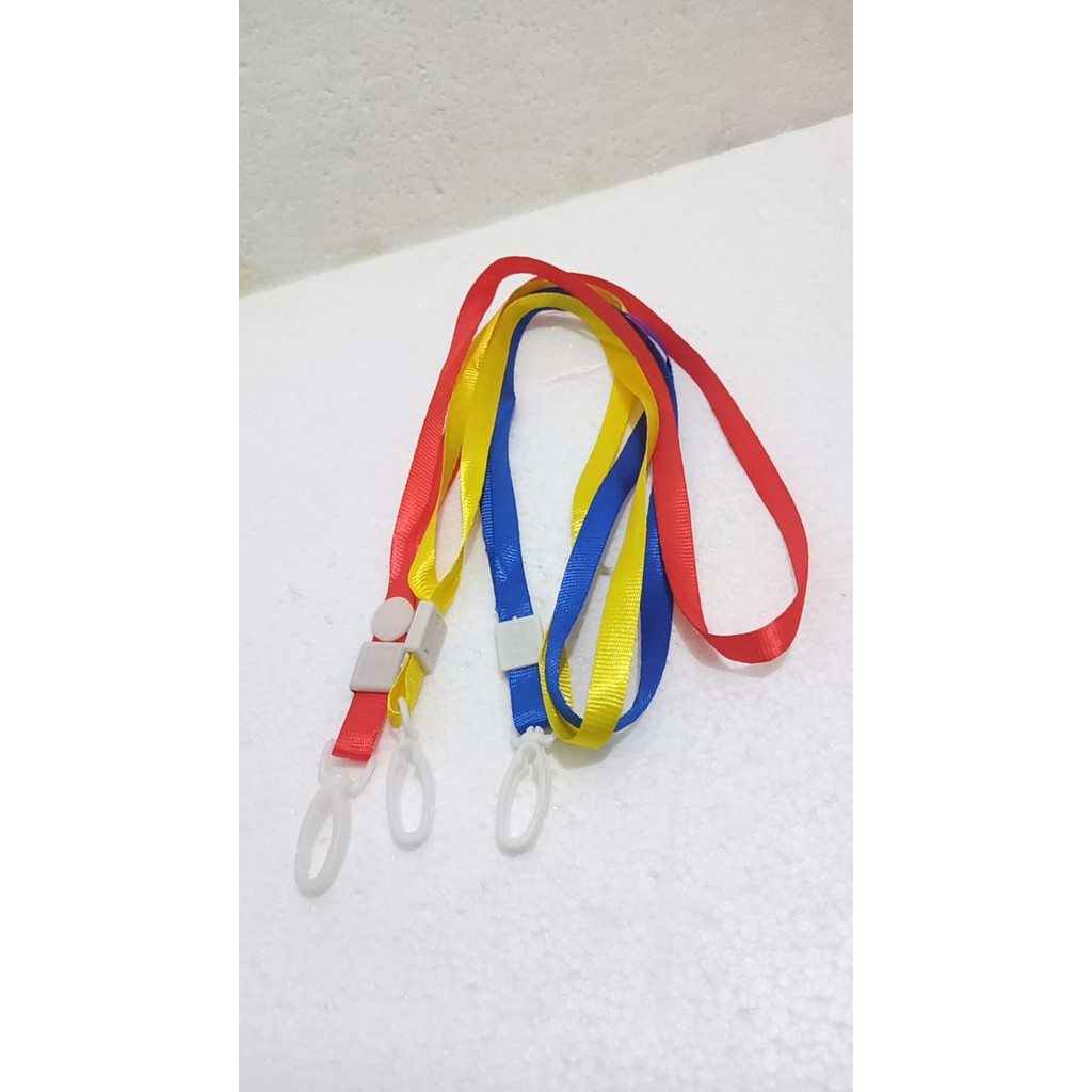 Jual Tali Gantungan Id card/bad nama/name tag model cantol (isi 10pc/warna) | Shopee Indonesia