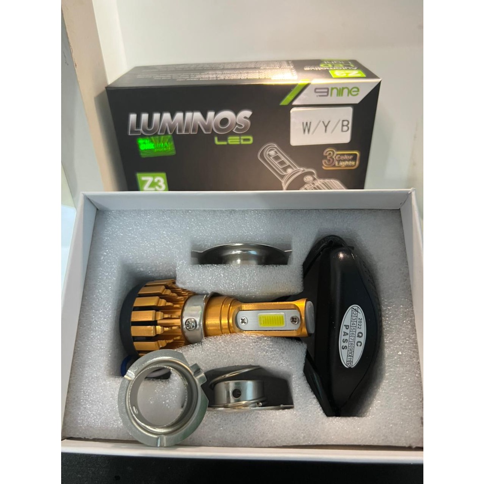 Jual LAMPU LED MOTOR LUMINOS 3 WARNA Z3 WHITE YELLOW BLUE | Shopee ...