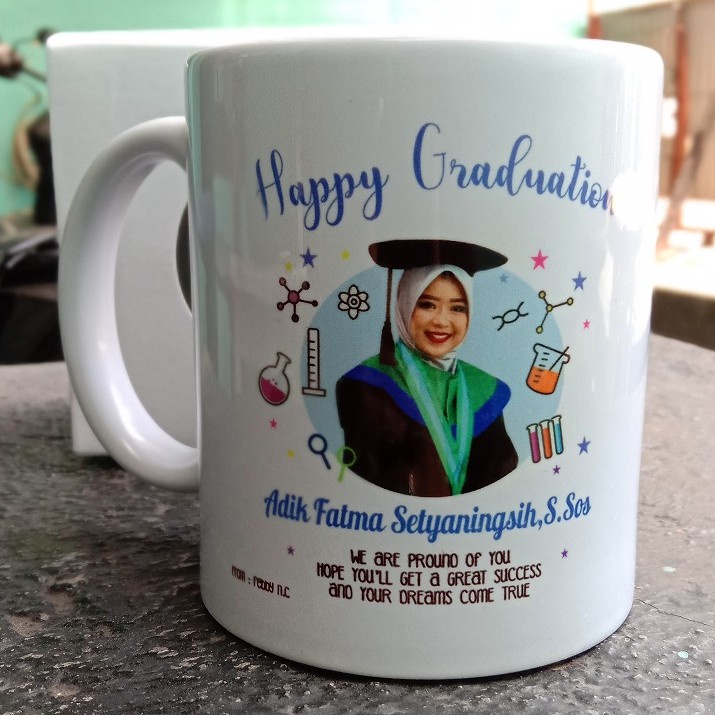 Jual Mug Custom Kado Wisuda Graduation Happy Birtdhay | Shopee Indonesia