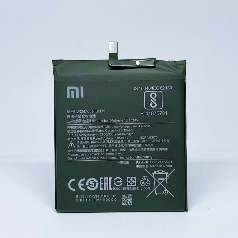 Jual BATERAI BATRE XIAOMI Mi PLAY BN39 ORIGINAL | Shopee Indonesia
