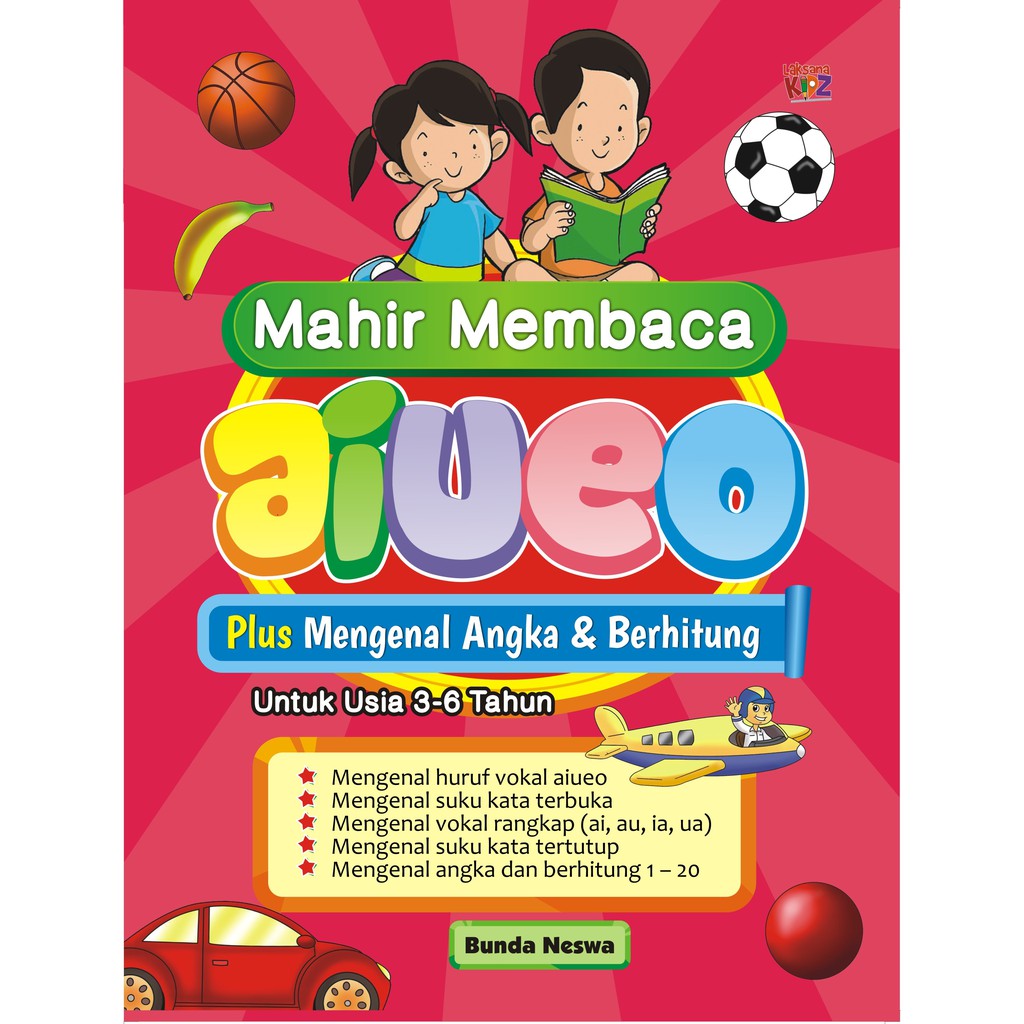 Jual Buku Mahir Membaca AIUEO - Bunda Neswa - Laksana | Shopee Indonesia