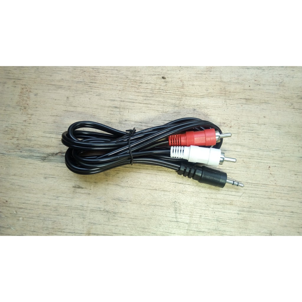 Jual Kabel RCA to Aux 1,5meter Berat 35gram | Shopee Indonesia