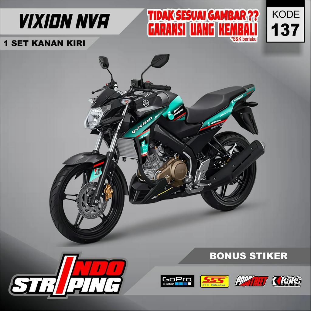 Jual Stiker Motor / Striping Variasi Yamaha New Vixion Advance V-ixion NVA Semi Full Body desain ...